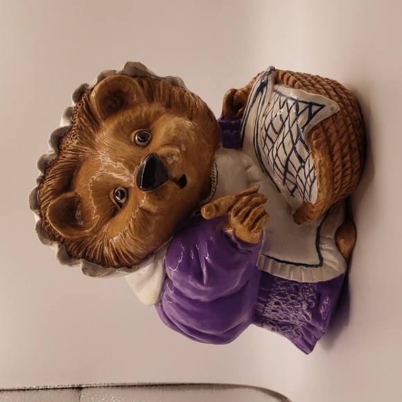 Homemade | Art | Vintage Cottagecore Anthropomorphic Bear In Dress And ...